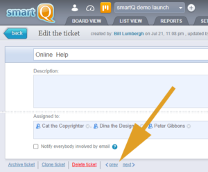 Switching to the previous/next ticket - smartQ blog